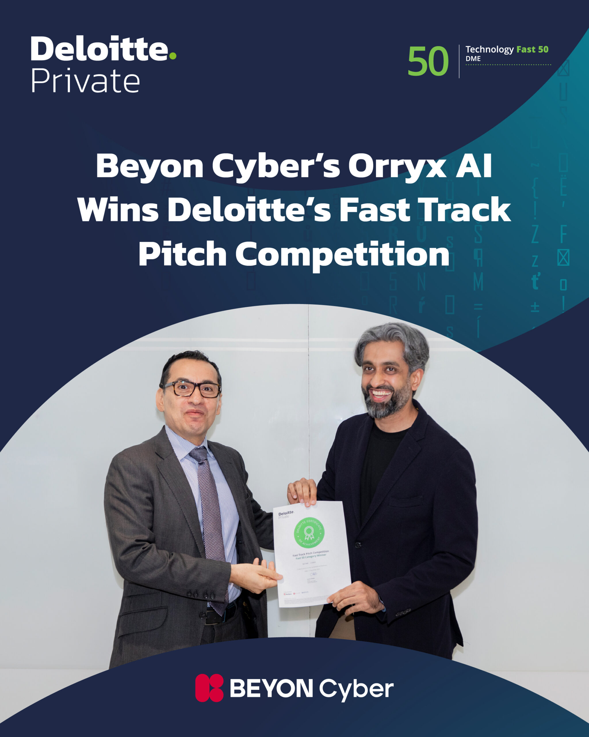 Beyon Cyber’s Orryx AI Wins Deloitte’s Fast Track Pitch Competition - Beyon